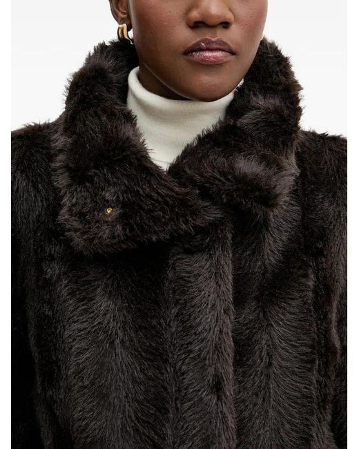 Fracomina Chain Detail Coat in Black | Lyst UK