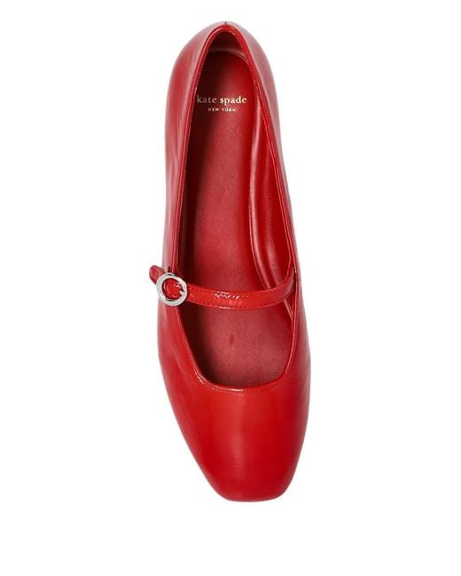 Kate Spade Halo Mary Jane Strap Pumps in Red | Lyst UK