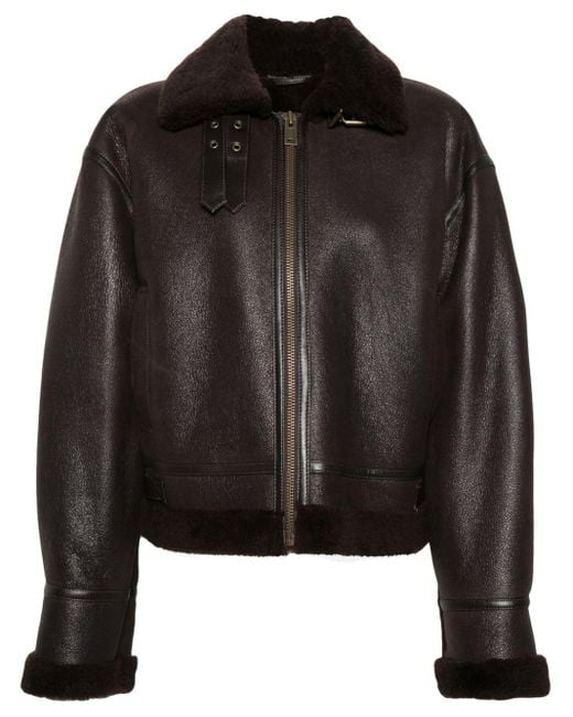 Arma Merino Leather Jacket in Black | Lyst