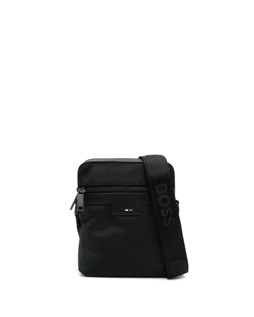 BOSS Logo-Deed Messenger Bag in Black for Men | Lyst