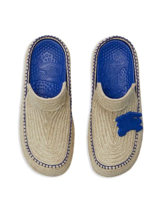 Burberry Cord Woven Clogs in White | Lyst