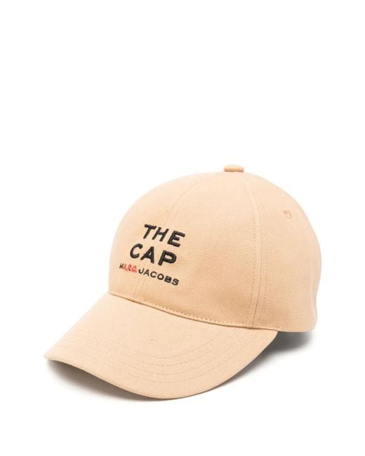A.P.C. X Marc Jacobs Logo-Embroidered Baseball Cap in Natural | Lyst UK