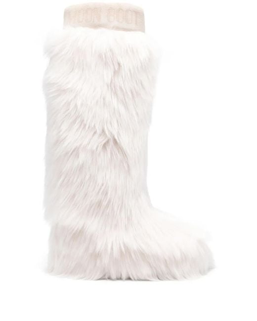 Moon Boot Icon Yeti Boots in White | Lyst