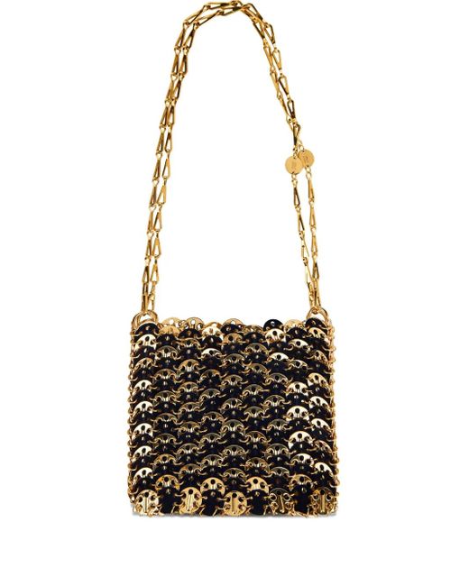 Rabanne Double-Handle Chain-Link Mini Bag in White | Lyst UK