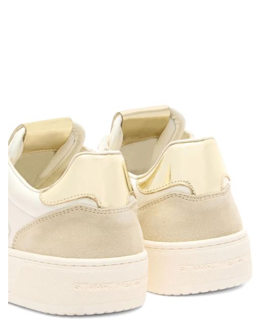 Stuart Weitzman Sw Courtside Logo-Detail Sneakers in White | Lyst