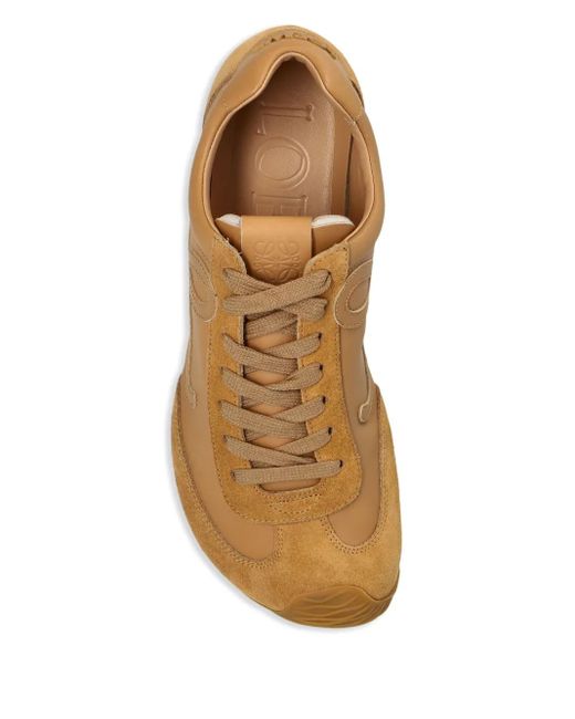 Loewe Logo-Patch Sneakers in Brown | Lyst