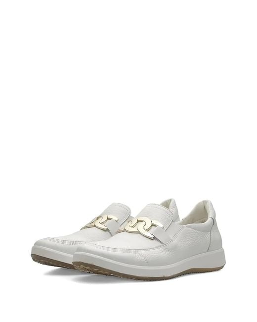 Ara Slip-On Loafers in White | Lyst UK