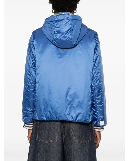 Max Mara Greenh Puffer Jacket in Blue | Lyst