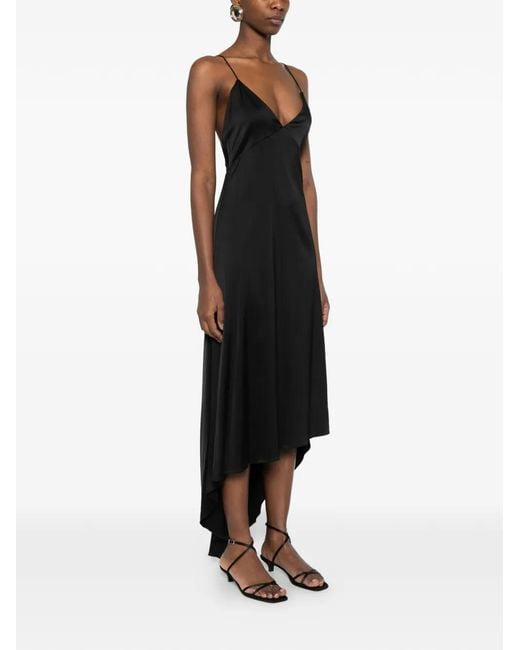 Alice + Olivia Open-Back Midi Dress in Black | Lyst UK