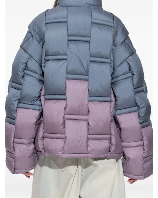 RAXXY Two-Toned Puffer Jacket in Blue | Lyst UK