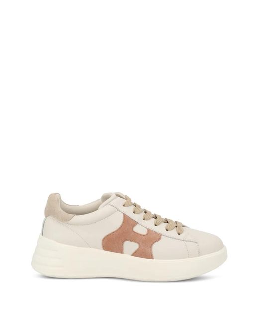 Hogan Rebel Logo-Appliqué Platform Sneakers in White | Lyst UK