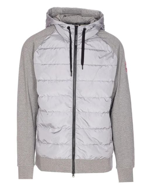 Canada Goose Hybridge Huron Quilted Jacket in Grey for Men | Lyst UK