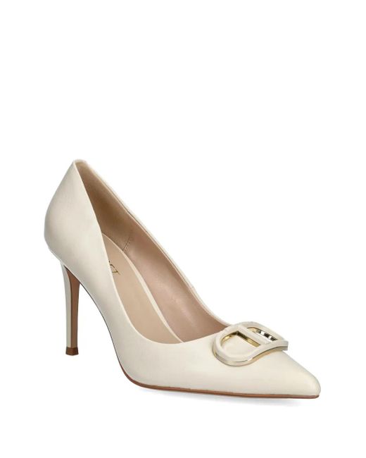 Twin Set 90Mm Oval T Pumps in Metallic | Lyst