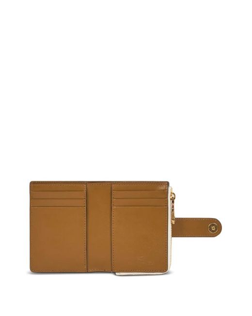 Etro Leather Wallet in Natural | Lyst UK