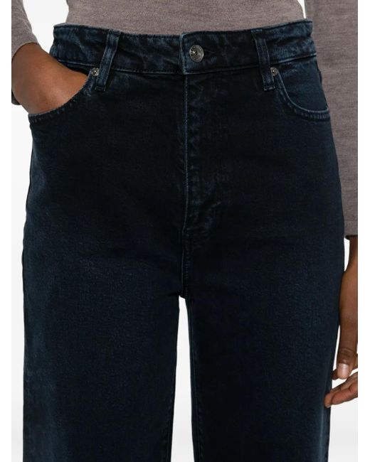 FRAME Buttoned Jeans in Blue | Lyst UK