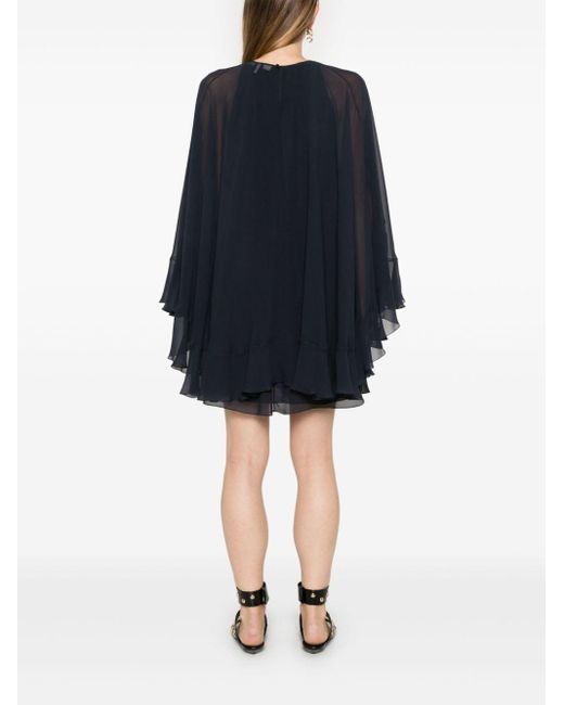 Chloé Silk Mini Dress Set in Blue | Lyst