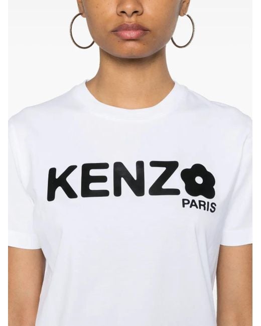 KENZO Boke 2.0 Cotton T-Shirt in White | Lyst UK