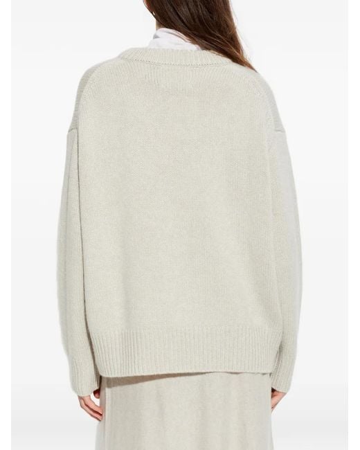 Lisa Yang Renske Ribbed Sweater in White | Lyst UK