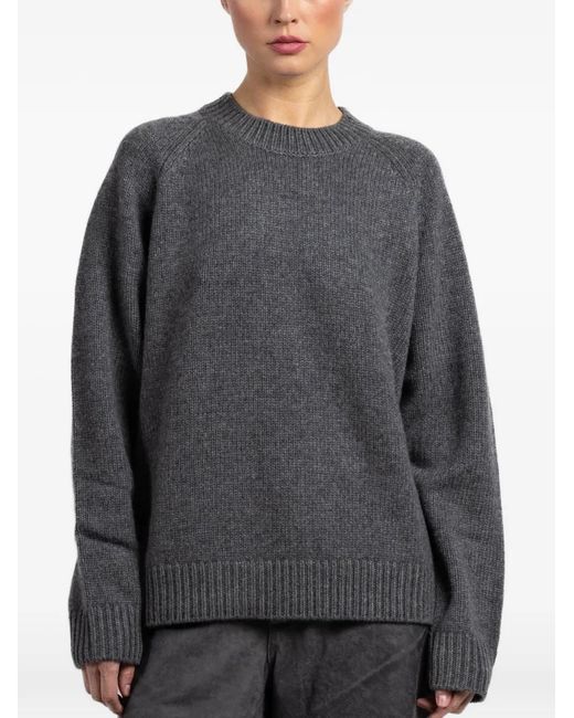 Lisa Yang Anine Ribbed Sweater in Grey | Lyst UK