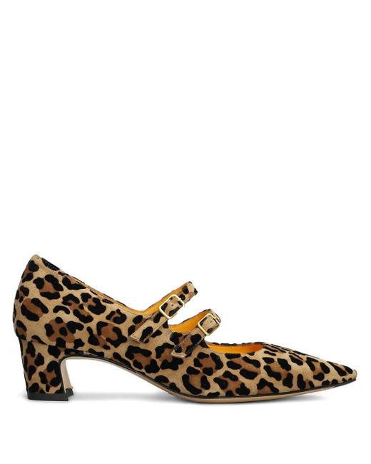Mara Bini Vale Double-Strap Pumps in Brown | Lyst