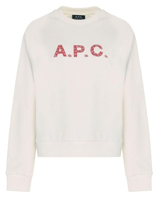 A.P.C. Patty Sweatshirt in White | Lyst UK