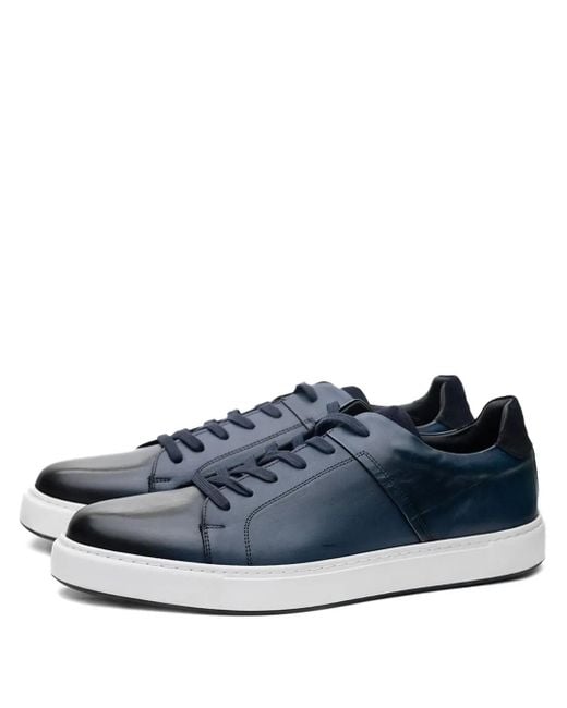 Poche Paris Leather Sneakers in Blue for Men | Lyst UK