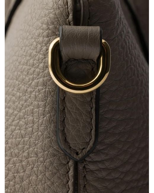 Prada Leather Tote Bag in Grey | Lyst UK