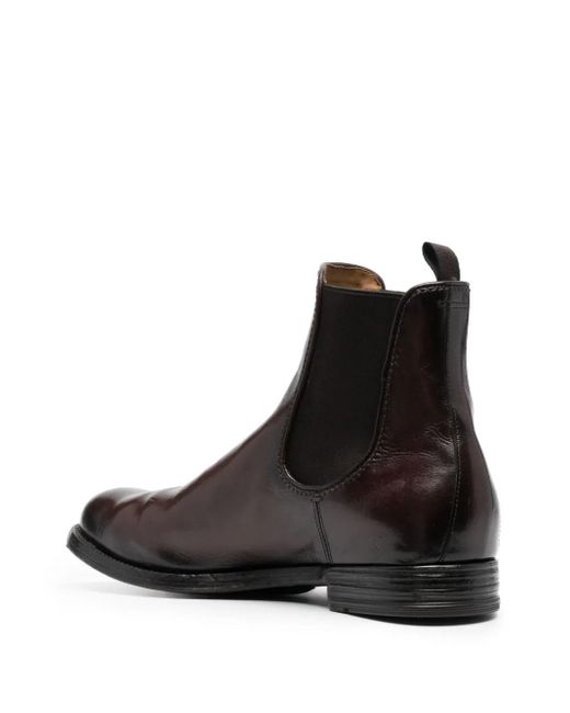Officine Creative Anatomia Leather Chelsea Boots in Brown for Men | Lyst
