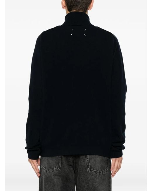 Maison Margiela Roll-Neck Sweater in Black for Men | Lyst UK
