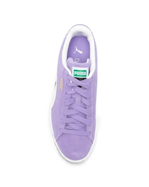 PUMA Suede Classic Lace-Up Sneakers in Purple | Lyst UK