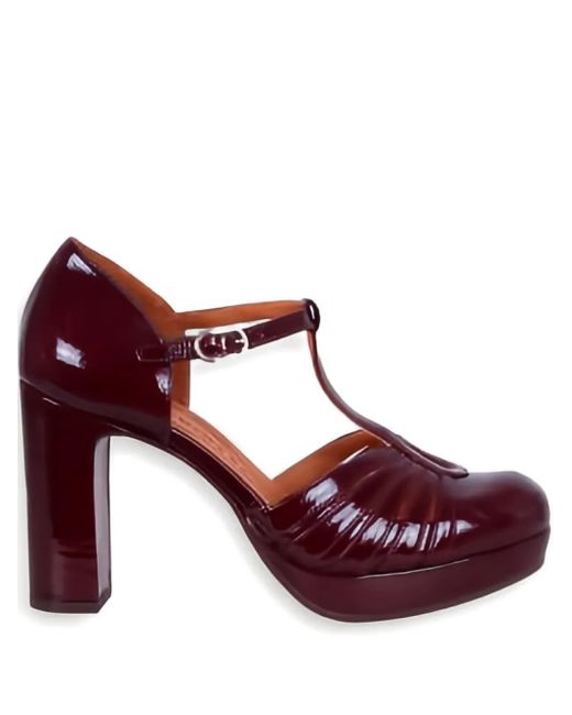 Chie Mihara 85Mm Yaisu T-Strap Platform Pumps in Red | Lyst