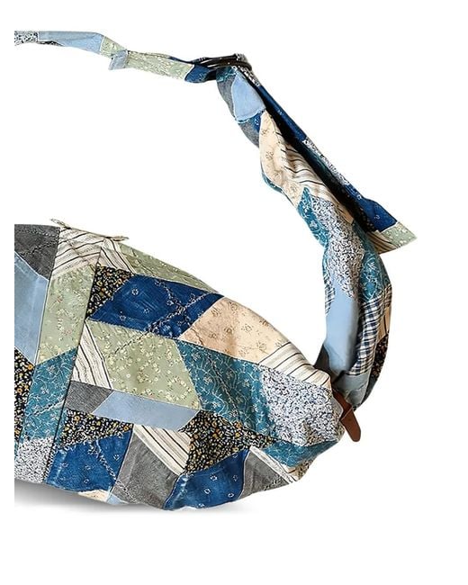 Kapital Yabane Patchwork-Detail Bag in Blue for Men | Lyst