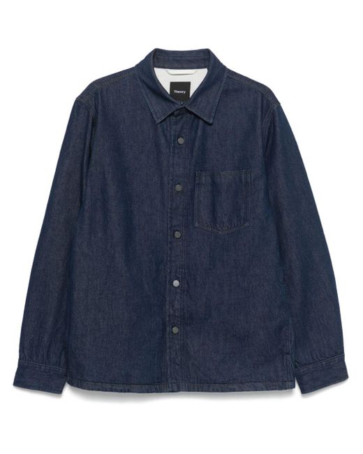 Theory Denim Overshirt in Blue for Men | Lyst