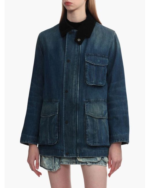 Closed Cargo Denim Jacket in Blue | Lyst