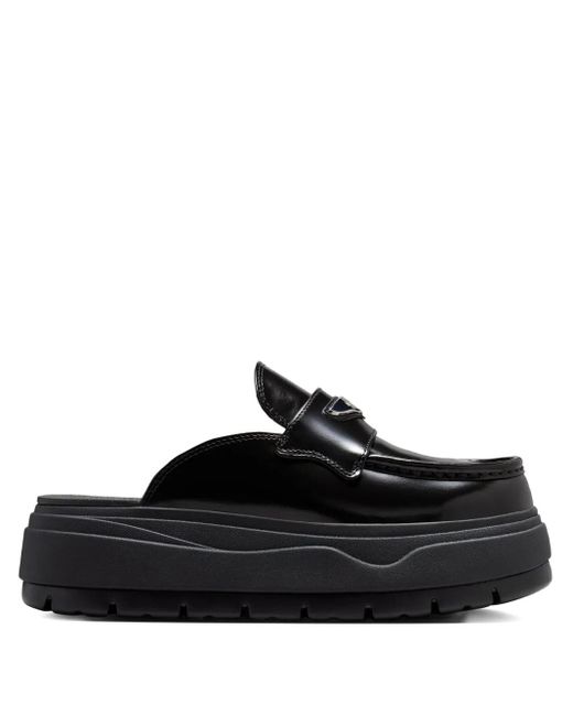 Nike Platform /Metallic" Loafer Mules in Black | Lyst