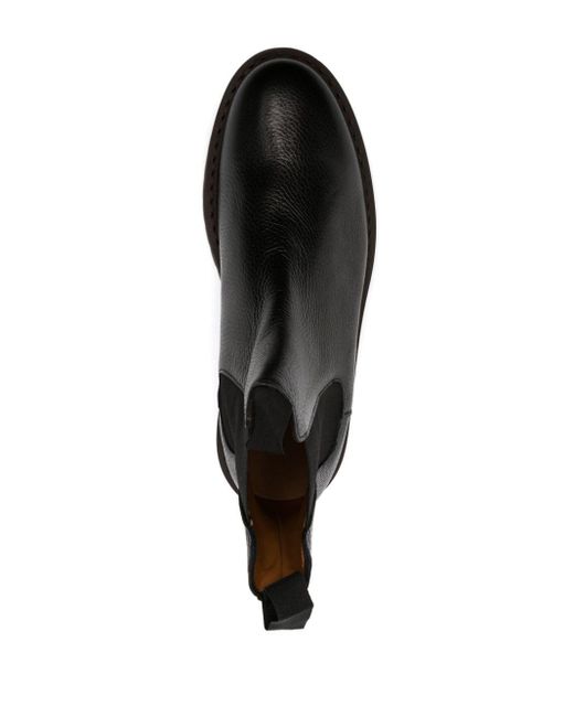 common-projects-serial-number-leather-chelsea-boots-in-black-for-men-lyst