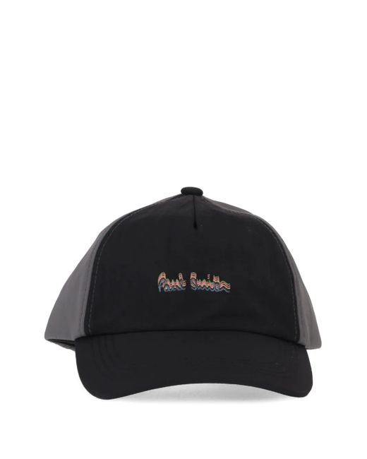Paul Smith Logo-Detail Baseball Cap in Black for Men | Lyst UK