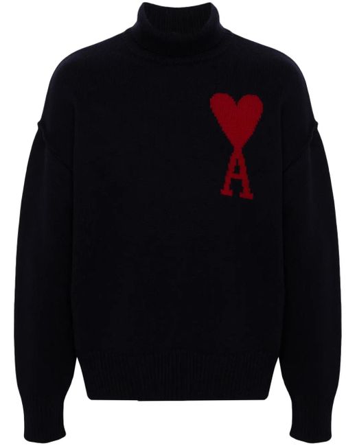 Ami Paris Sweaters in Blue for Men | Lyst UK