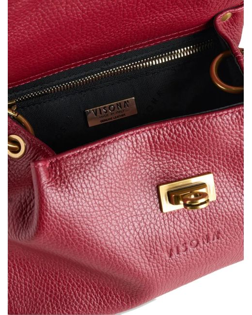 VISONA Cleo Tote Bag in Red | Lyst UK
