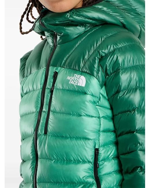 The North Face Hooded Summit Breithorn Down Jacket in Green | Lyst