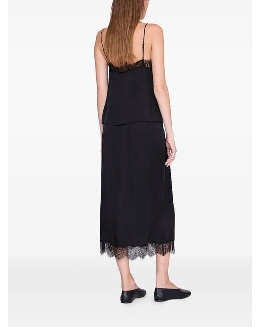 Anine Bing Shelby Skirt in Black | Lyst UK