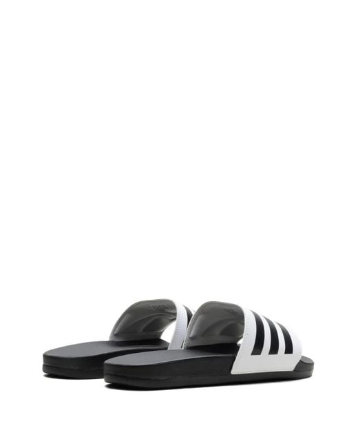 adidas Adilette Comfort "Cloud/Core" Slides in White for Men | Lyst
