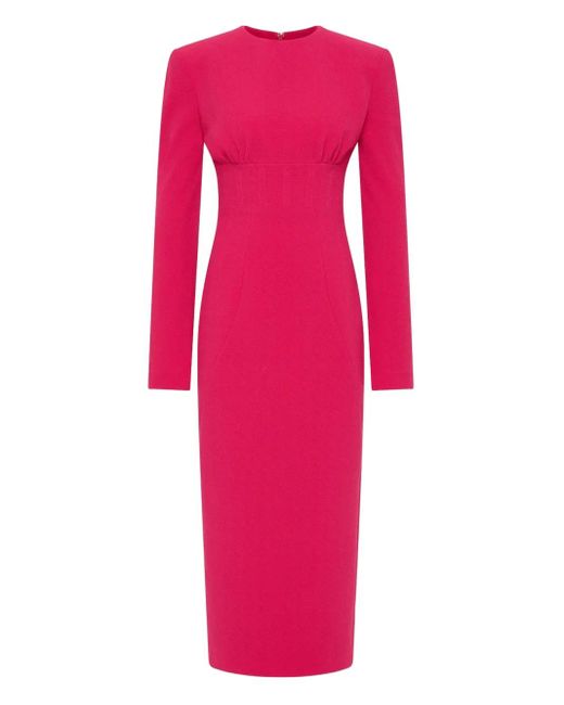 Rachel Gilbert Dover Long-Sleeve Maxi Dress in Pink | Lyst UK