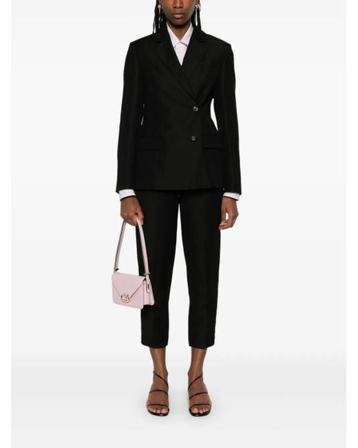 Tela Double-Breasted Suit in Black | Lyst