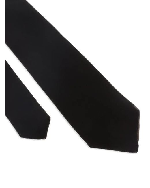 Giorgio Armani Velvet Tie in Black for Men | Lyst UK