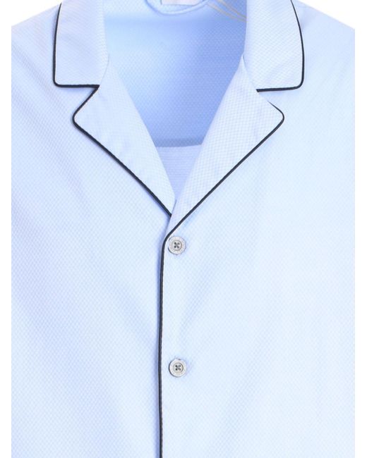 Zimmerli of Switzerland Luxury Jacquard Pajamas in Blue for Men | Lyst