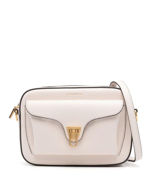 Coccinelle Small Beat Soft Crossbody Bag in Natural | Lyst