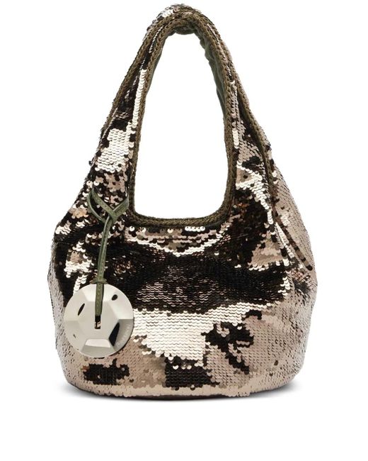 JW Anderson Mini Sequinned Tote Bag in Metallic | Lyst