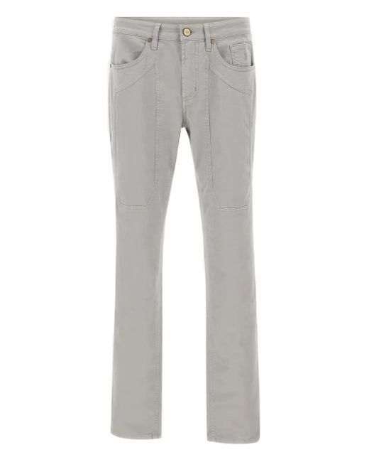 Jeckerson John Five-Pockets Stitching Jeans in Grey for Men | Lyst UK