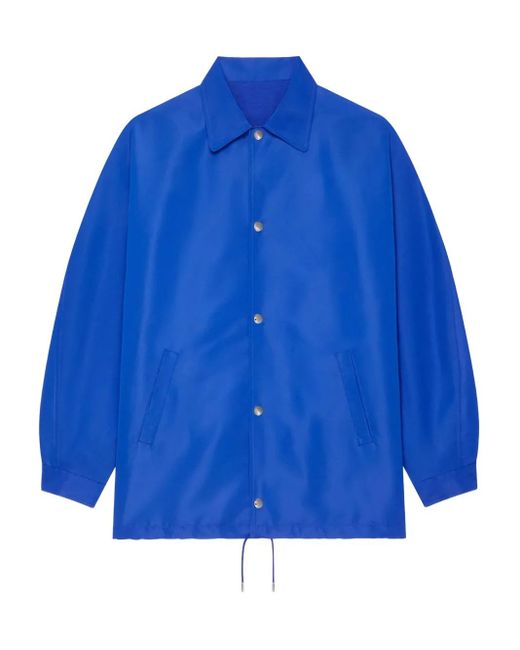 Givenchy Logo-Embroidered Coach Jacket in Blue for Men | Lyst UK